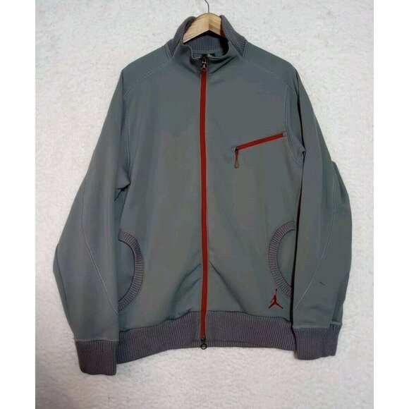 Jordan | Sweaters | Air Jordan Full Zip Sweatertrack Jacket Gray Mens ...